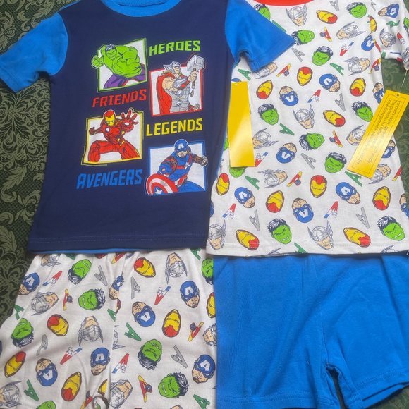 Marvel | Pajamas | Nwt Captain America Hulk Thor Ironman Summer Marvel ...